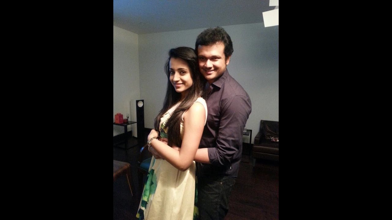 Actress Thrisha Engagement Pictures with Varun Mani - YouTube