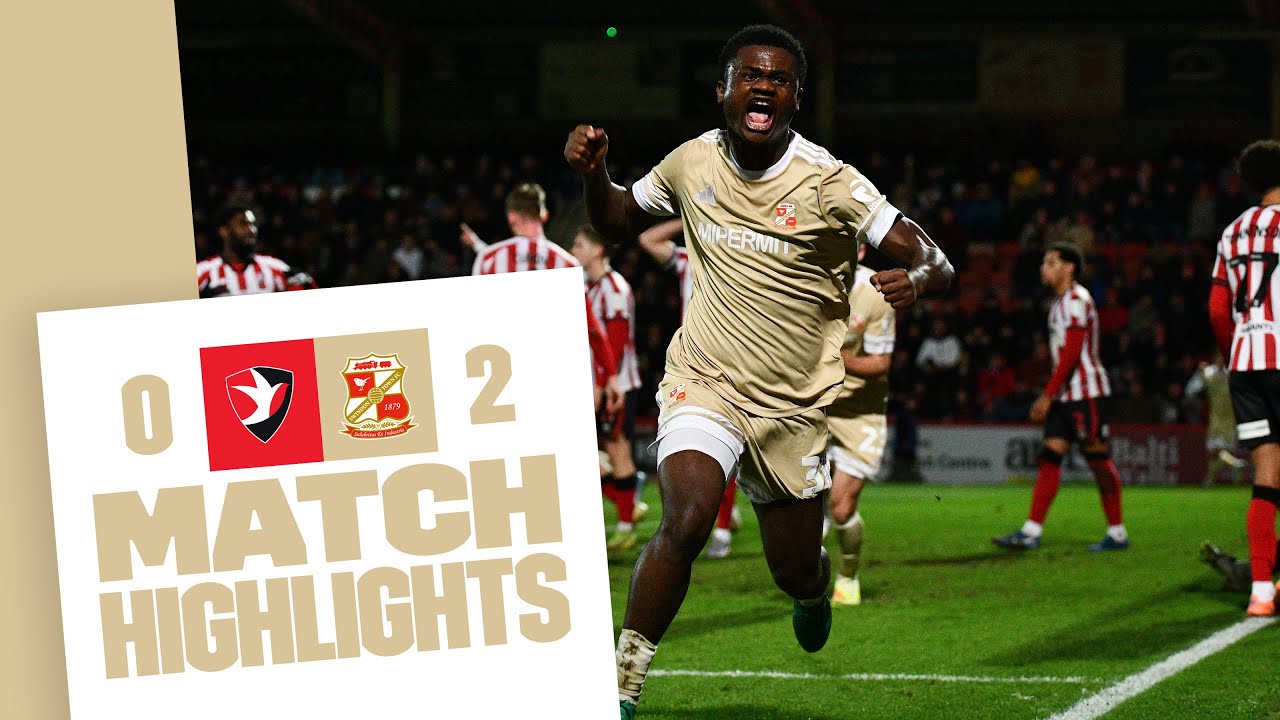Extended Highlights: Cheltenham Town 0-2 Swindon Town - YouTube
