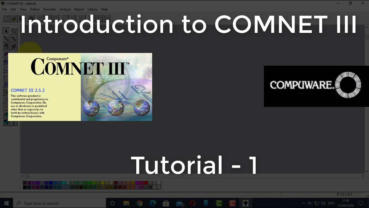 Introduction to COMNET | Tutorial 1 - YouTube