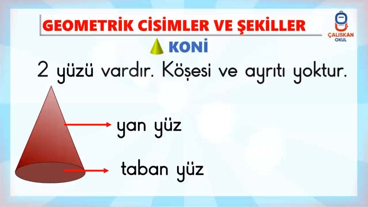 3. Sınıf Matematik - Koni - YouTube