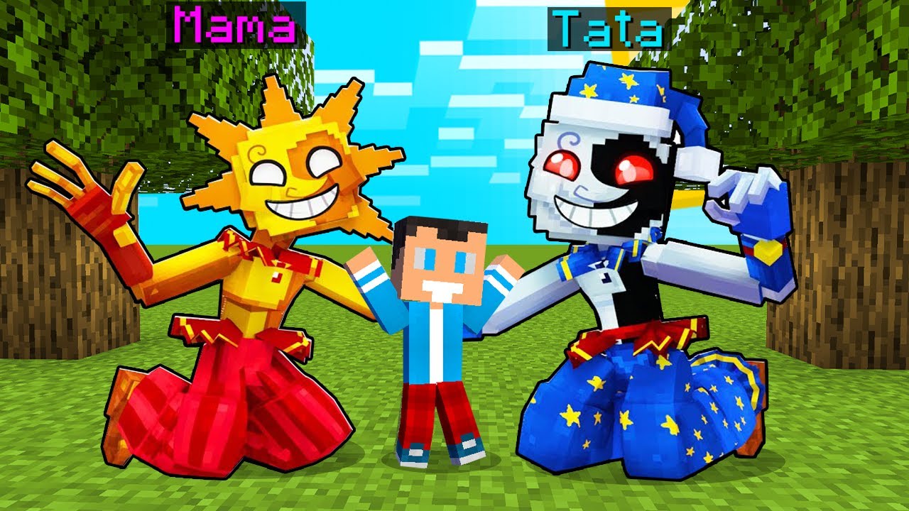 ZOSTAŁEM ADOPTOWANY PRZEZ MOONDROP i SUNDROP w Minecraft! - YouTube