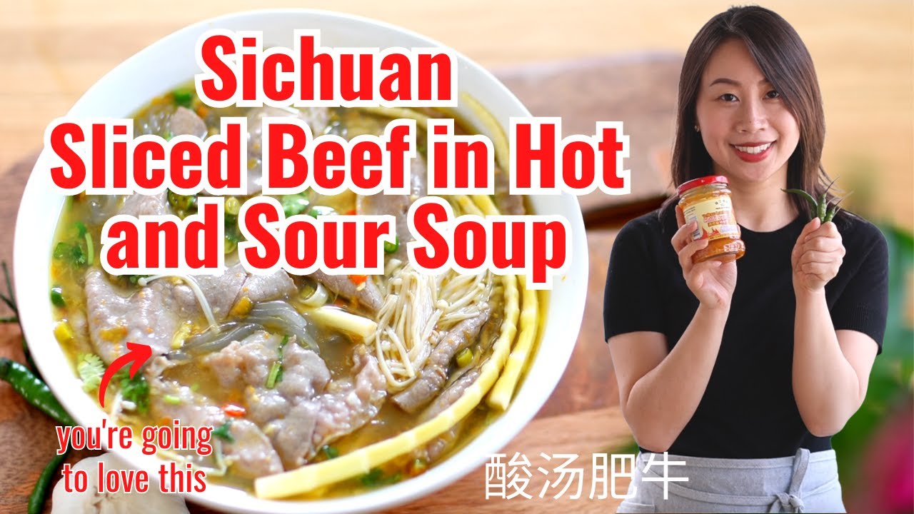 Sichuan Sliced Beef in Hot and Sour Soup| Suan Tang Fei Niu 酸汤肥牛 - YouTube