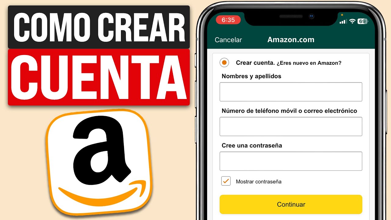 Cómo CREAR una CUENTA de AMAZON (2025) Registrarse en Amazon Desde el ...