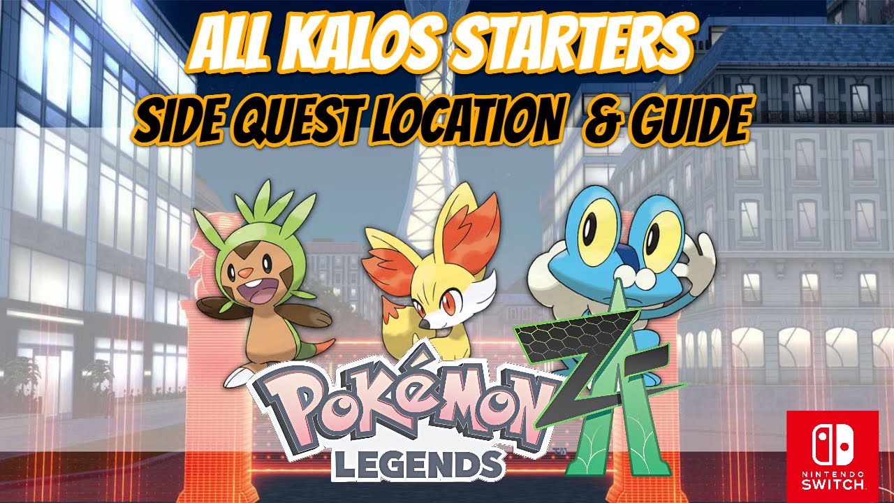 Pokemon Legends Z-A (All Kalos Starter Location & Guide) (No Commentary ...