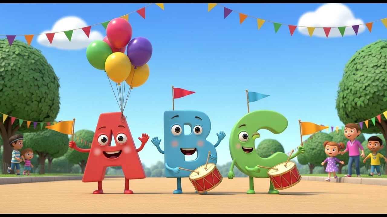 ABC Parade on a Sunny Day ☀️🎉 | Learn ABC for Kids | Fun Alphabet ...