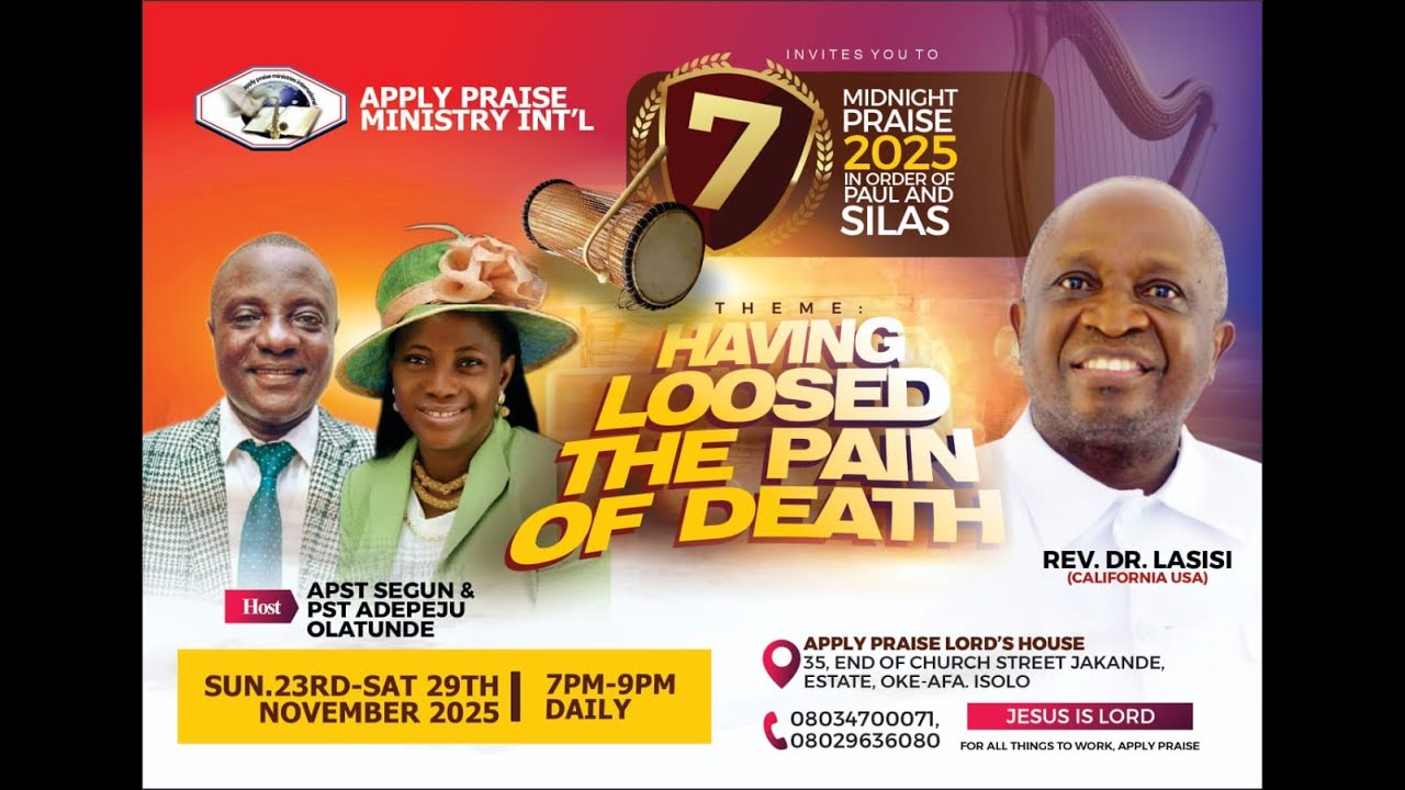 FIRST SERVICE || 30TH NOVEMBER 2025 - YouTube