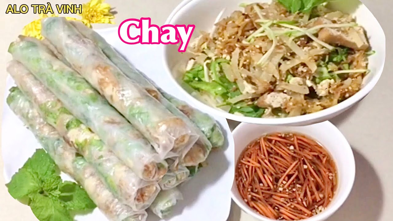 BÌ CUỐN CHAY- BÚN BÌ CHAY là 2 món ăn chay được ưa chuộng nhiều nhất ...
