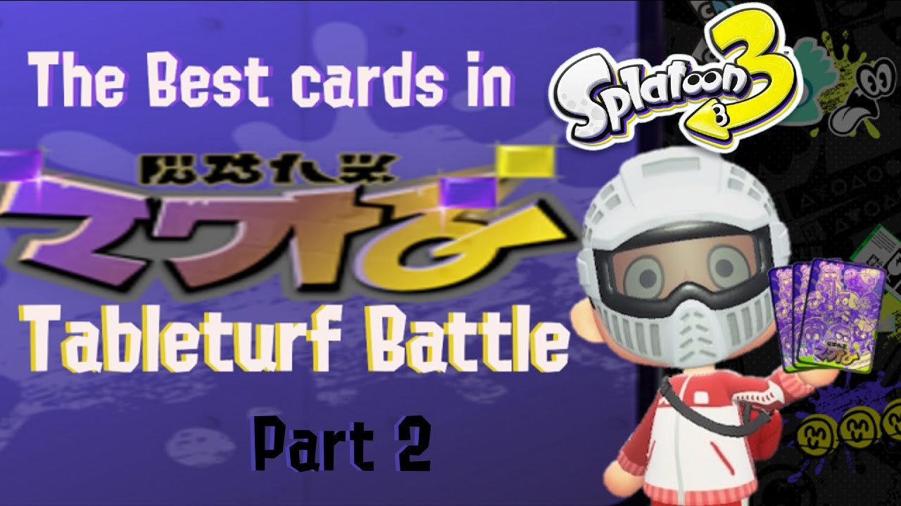 Splatoon 3 - Every Tableturf Battle Card Ranked: Part 2 (Sub + Special ...