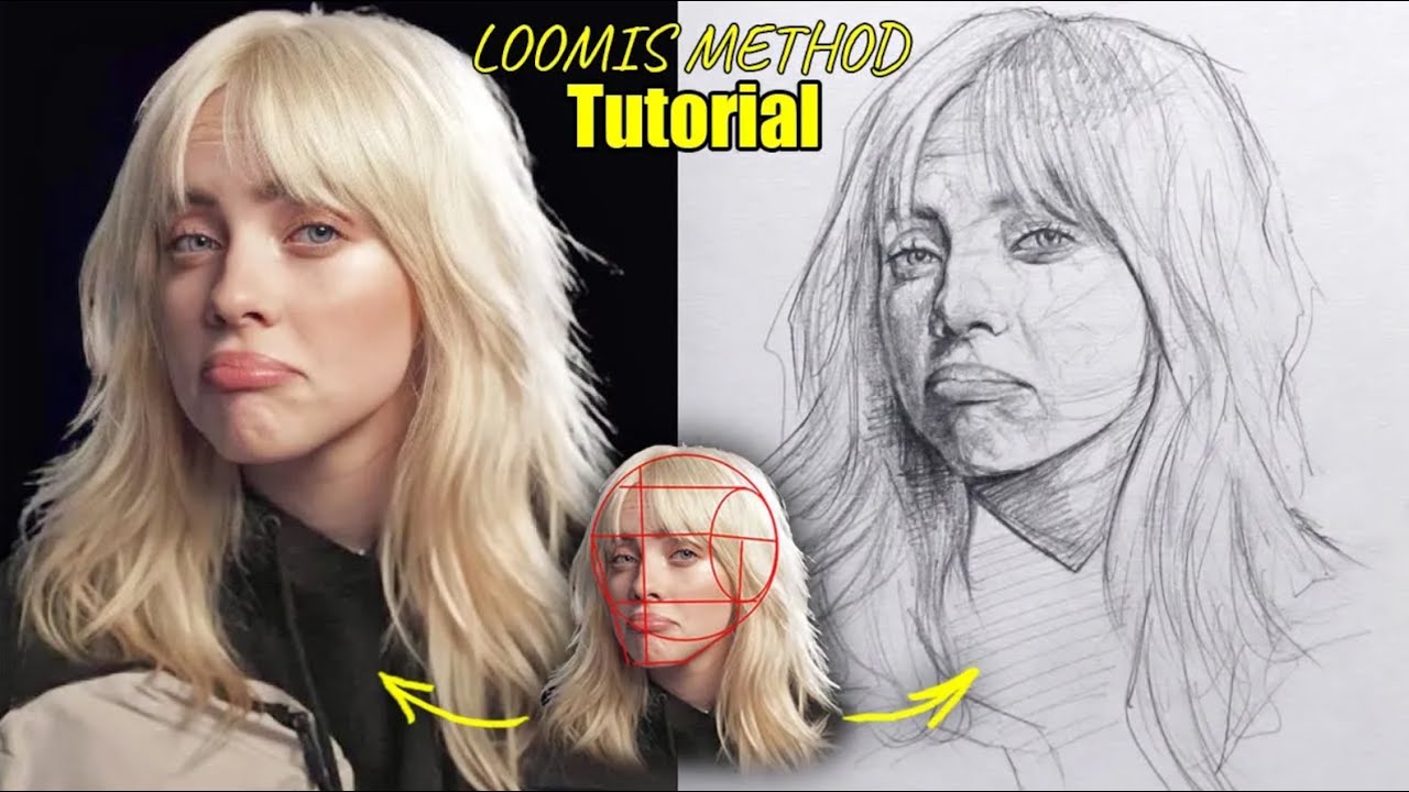 Master the Loomis Method: Step-by-Step Guide to Drawing Billie Eilish's ...