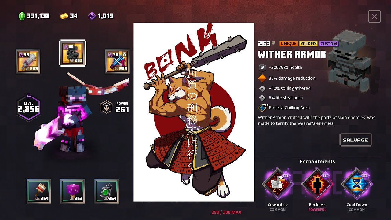 Minecraft Dungeons Reckless Coward Ultimate BONK Build Obby Apoc+25 6 ...