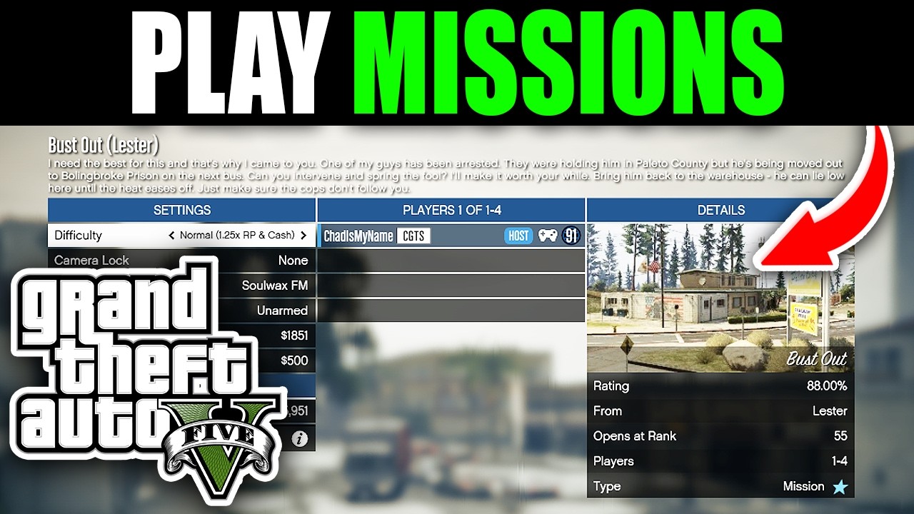 How To Play Missions In GTA 5 Online - Easy Guide - YouTube