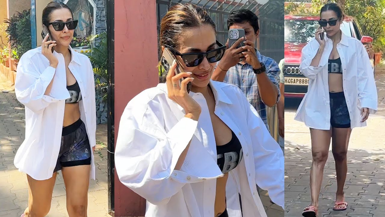 Malaika Arora Spotted Post Yoga Session In Bandra - YouTube