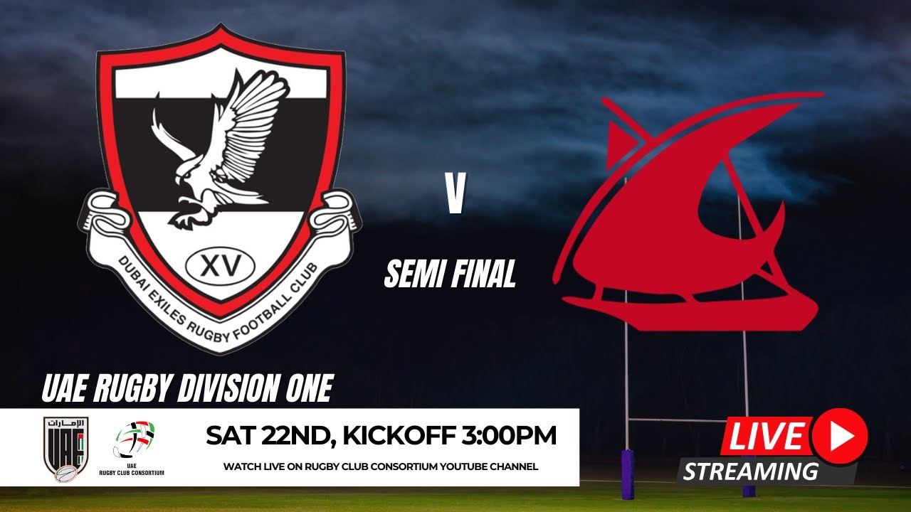 UAE RUGBY Division One | Dubai Exiles v Bahrain RFC - YouTube