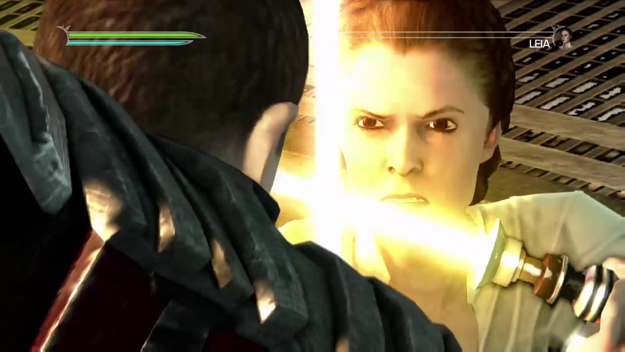 Star Wars: The Force Unleashed II Leia's death - YouTube