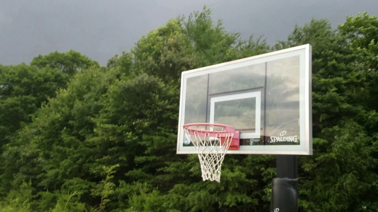 Lightning Strikes Basketball Goal - YouTube