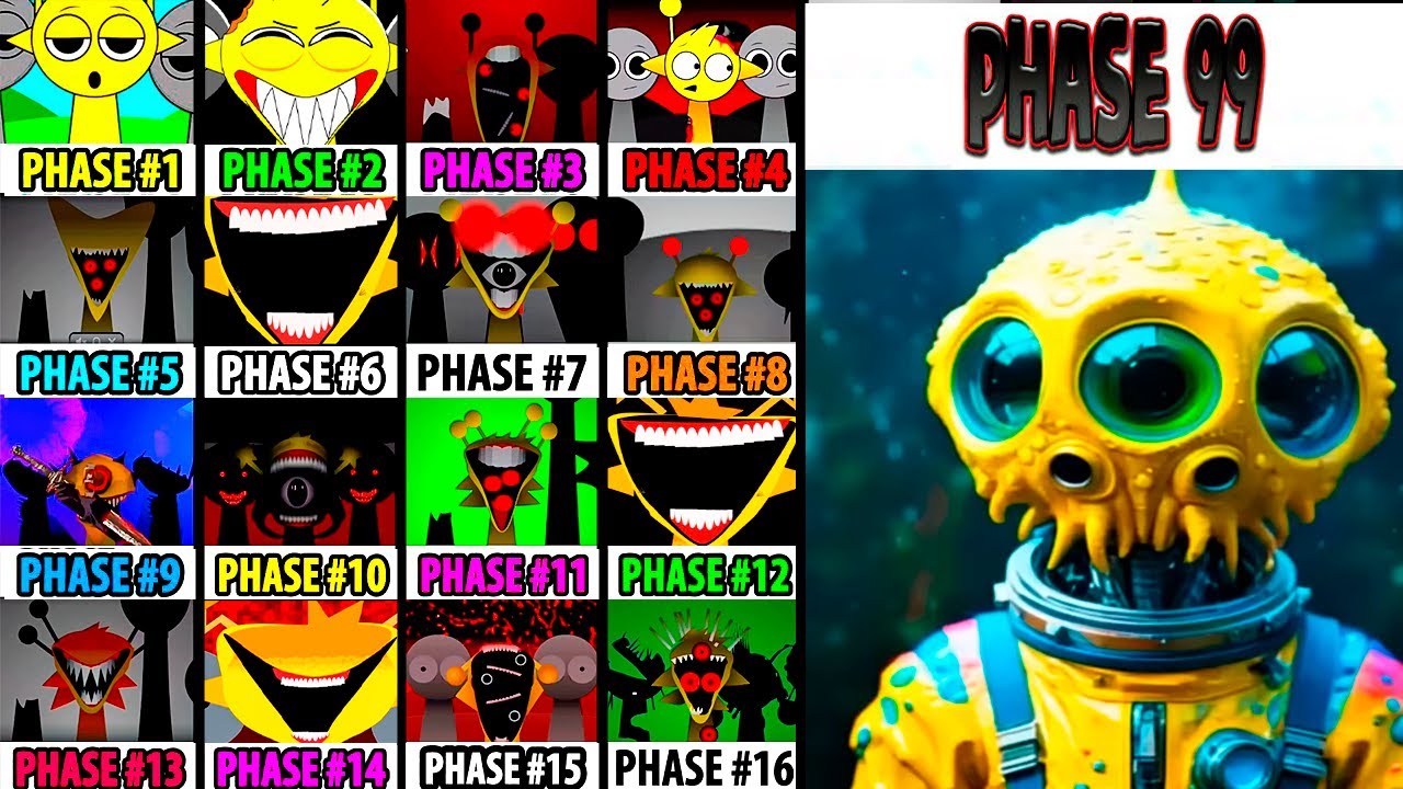 Incredibox Sprunki Mix All Phases Phase 10 VS Phase 20 VS Phase 30 VS ...