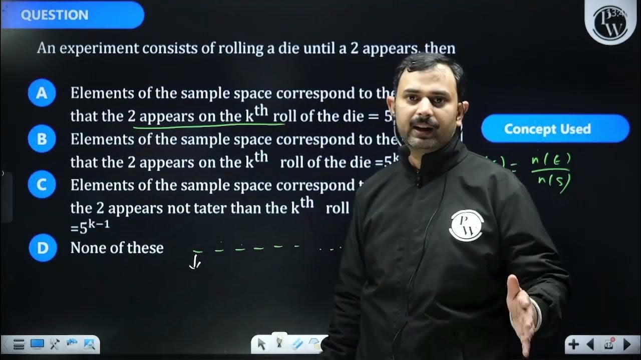 An experiment consists of rolling a die until a 2 appears, then.... - YouTube