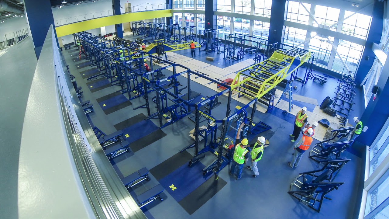 University of Michigan Olympic Weight Room - YouTube