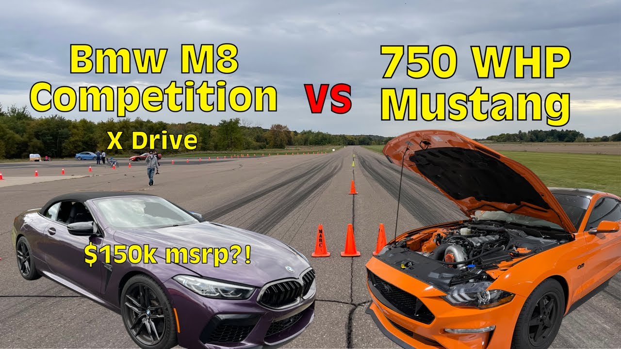 $150k BMW M8 Competition vs My 750 WHP 5.0 Mustang?! - YouTube