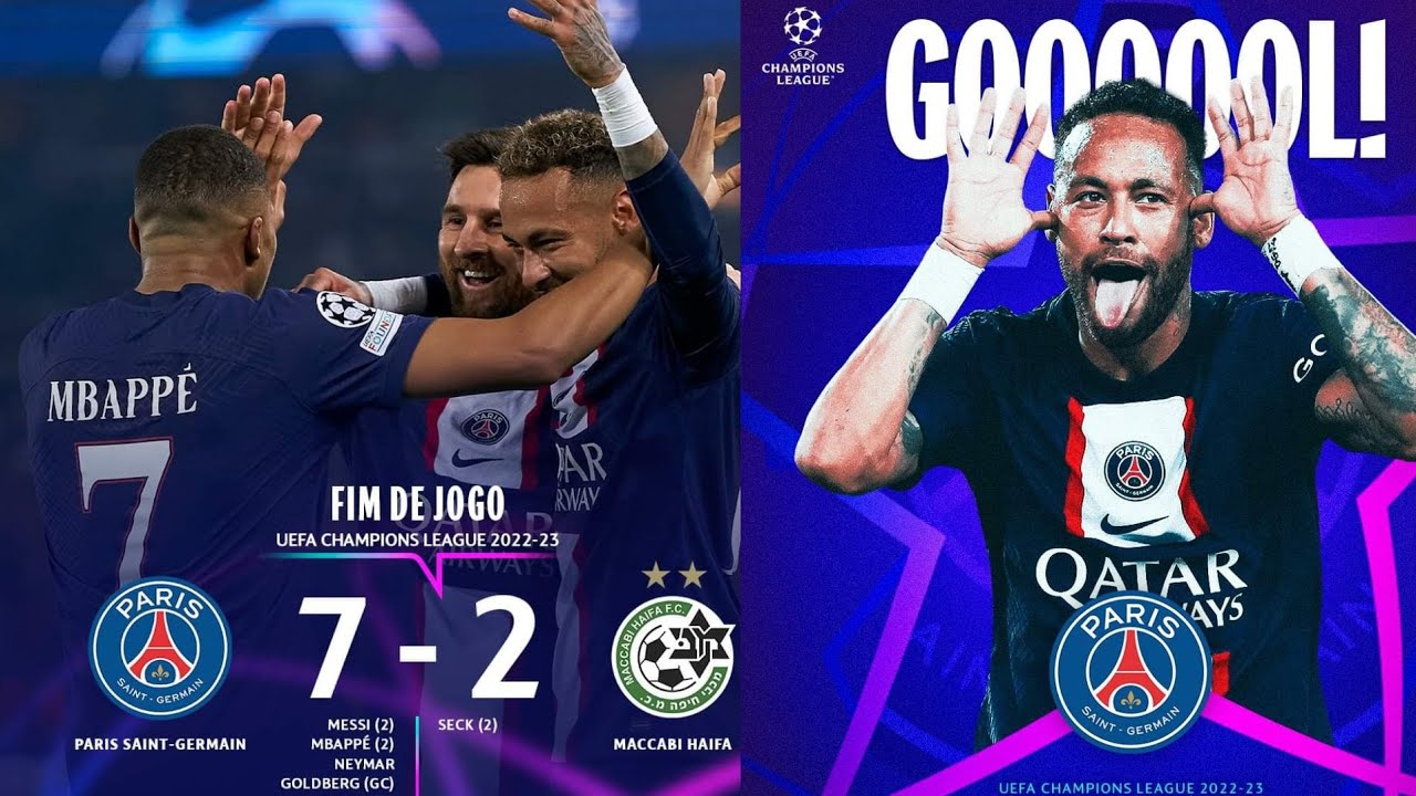 Gwo rekò pou Messi, MBAPPÉ & NEYMAR aprè Psg fin masakre ekip MACCABI ...
