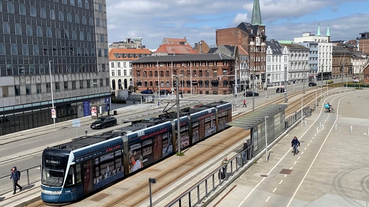A tram ride along the shores of Denmark - YouTube