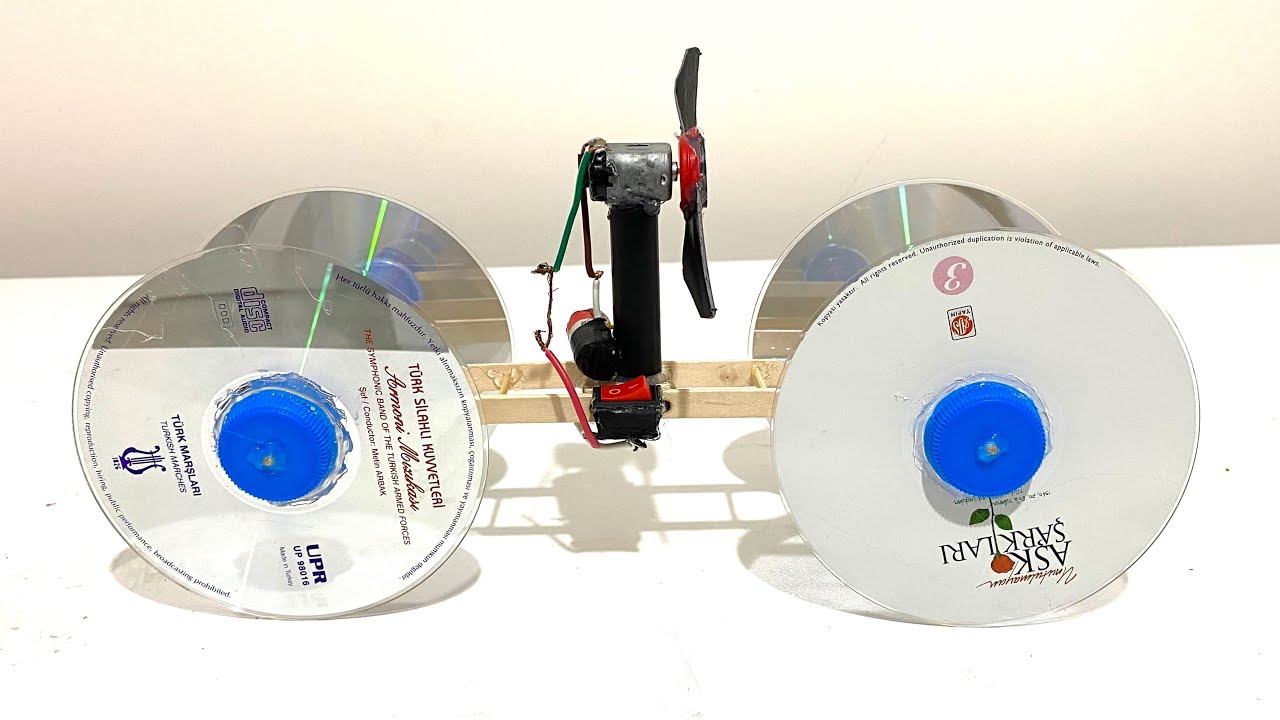 How to make propeller powered toy car - YouTube