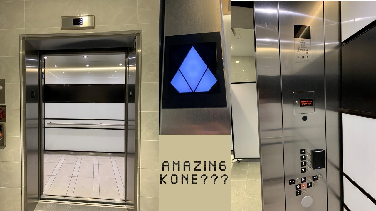 AWESOME KONE MonoSpace MX20 MRL elevator @ DW Waterpark - American Dream Mall - East Rutherford ...