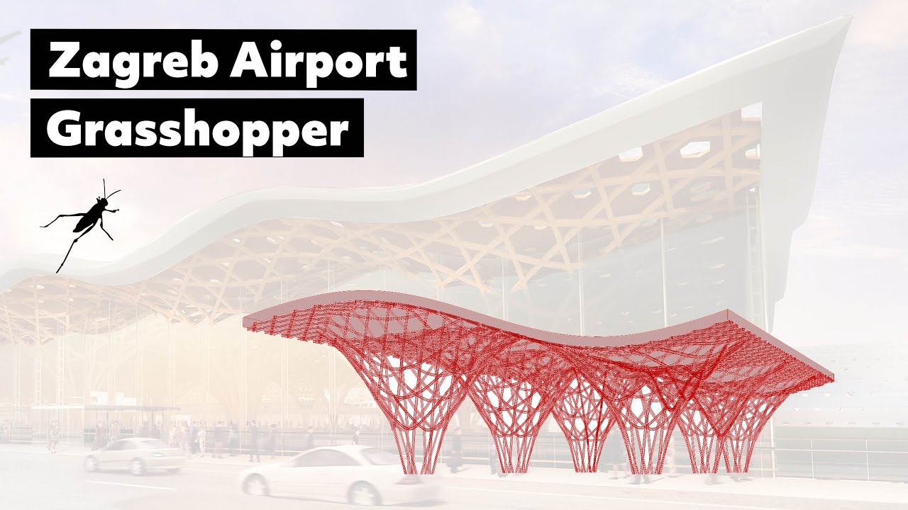 Grasshopper - Zagreb Airport Terminal by Shigeru Ban Architects - YouTube