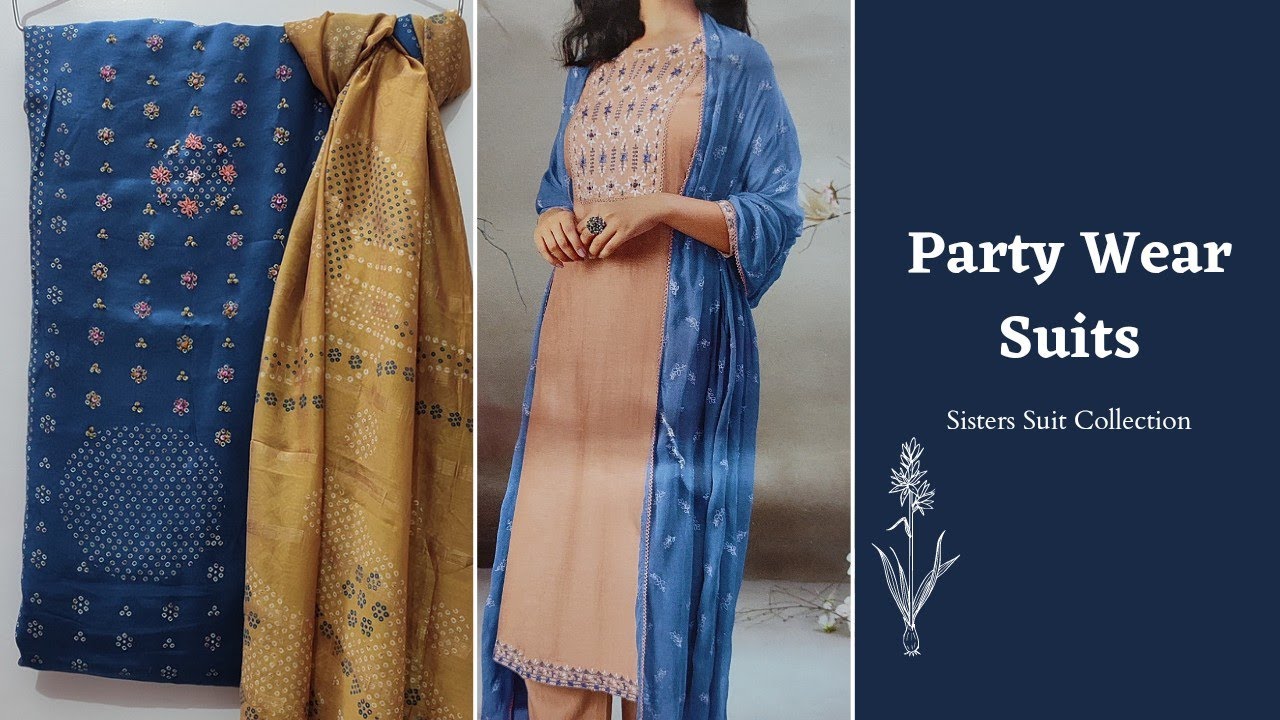 Bade hi sunder partywear suits 💕 jise pehan party mein app hi nazar ...