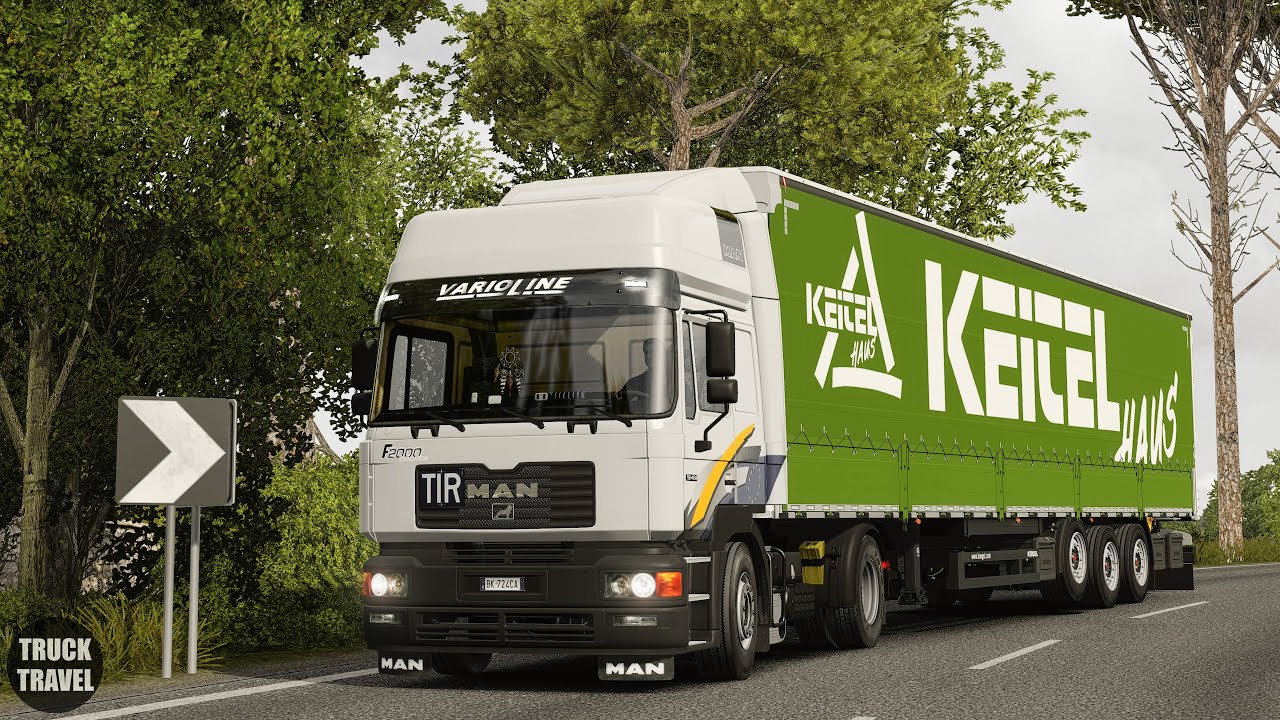 [ETS 2 1.51x] Realistic Driving Old Truck | MAN F2000 Evo | PNG 1.12 ...