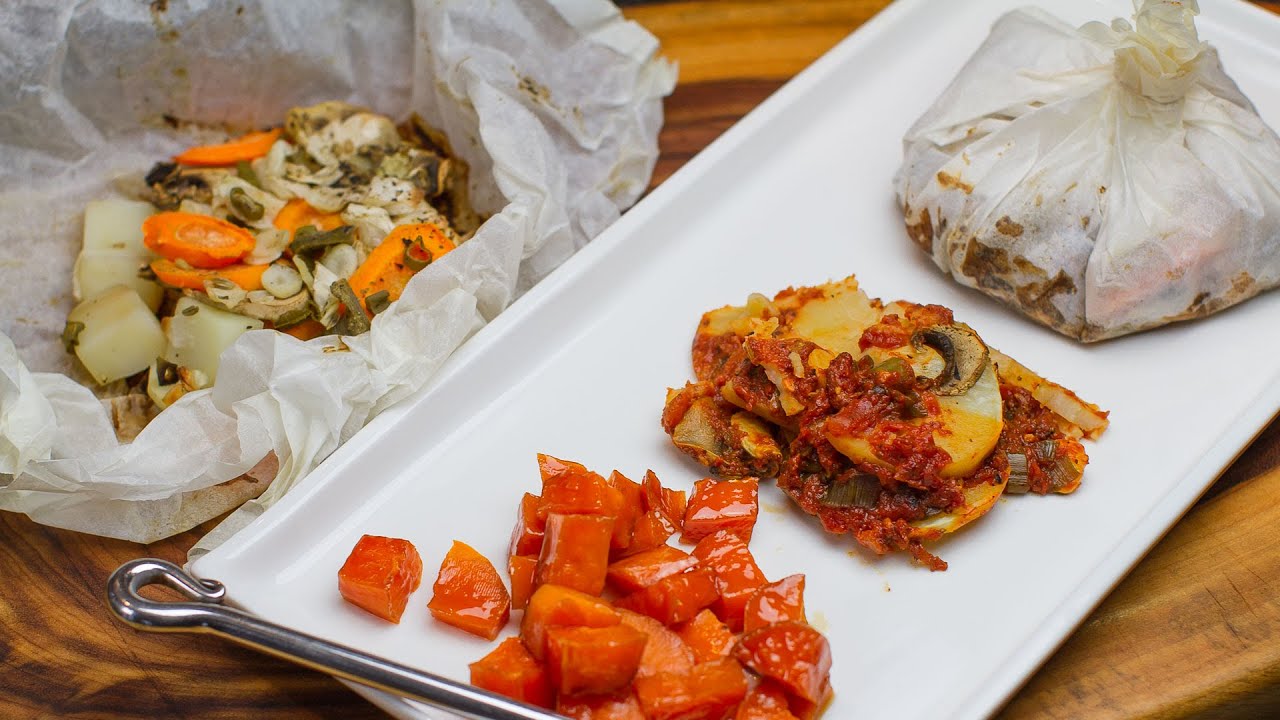 Simple and Tasty Baked Vegetable Parcels by Cooking With Plants! - YouTube