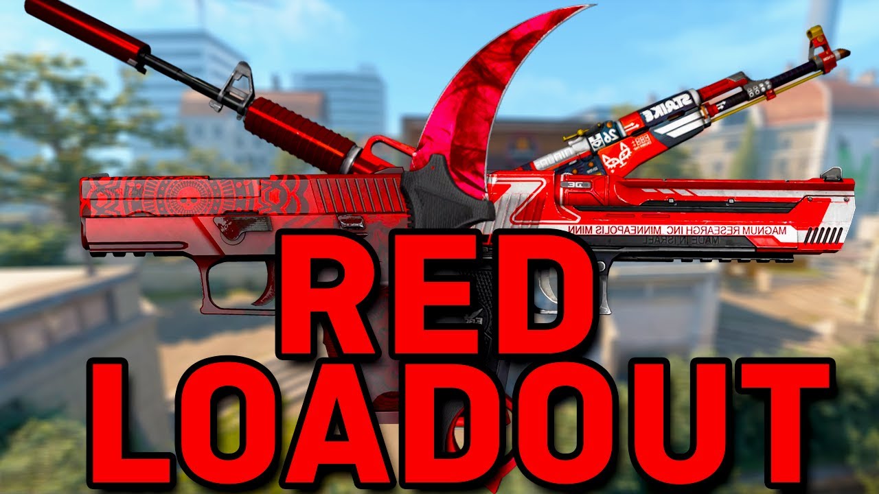 The BEST Red Themed CS2 Loadout (Budget & Expensive) - YouTube