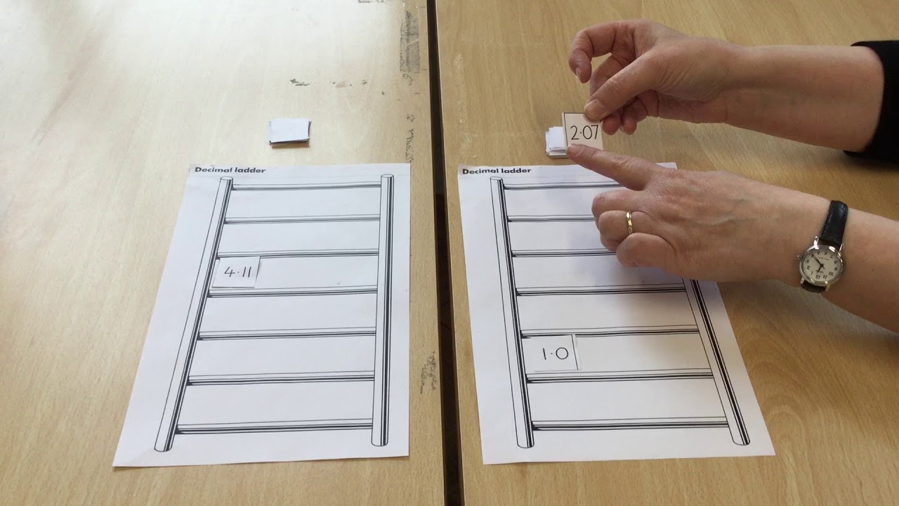 Maths Decimal Ladders Game at Grove House - YouTube