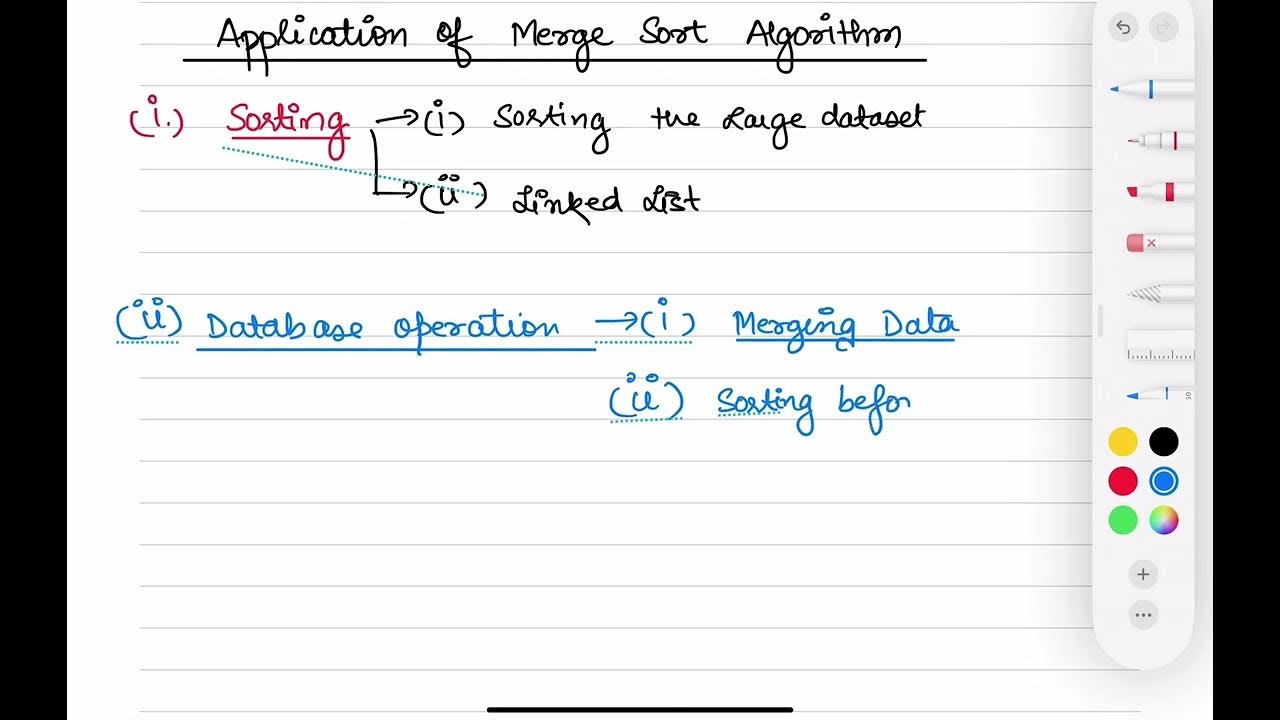 Merge Sort Application: Where and How to Use It - YouTube