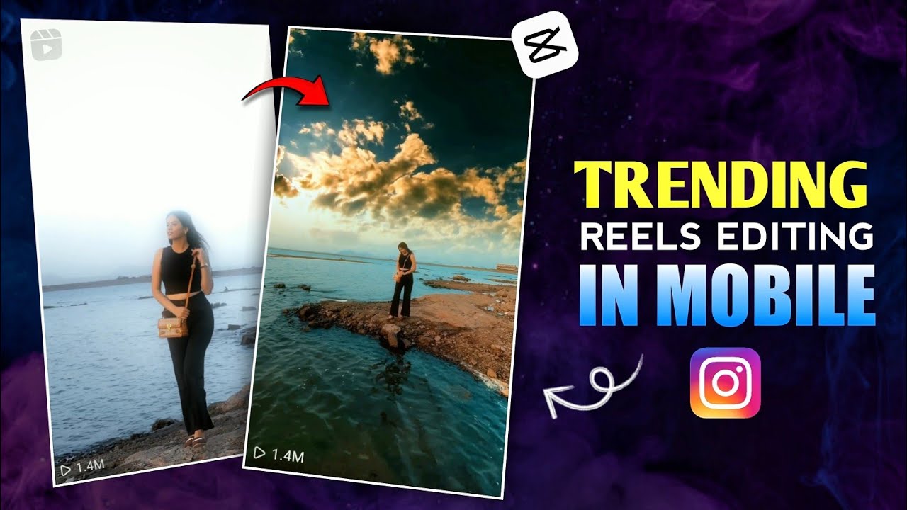 Instagram Viral Zoom Out Reels Editing Tutorial 🔥 || Creative Sky Change Reels Editing - Ghaus ...