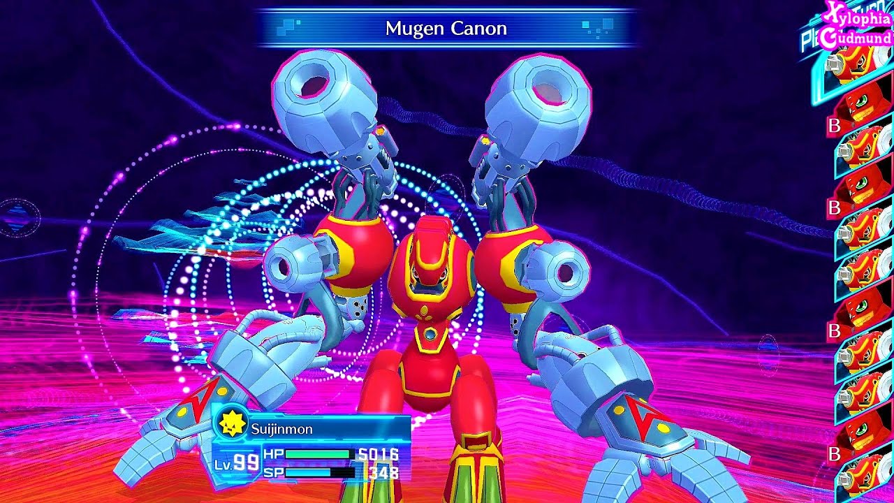 『Xylophia Gudmund』 Cyberdramon Justimon to Suijinmon Evolution Line ...