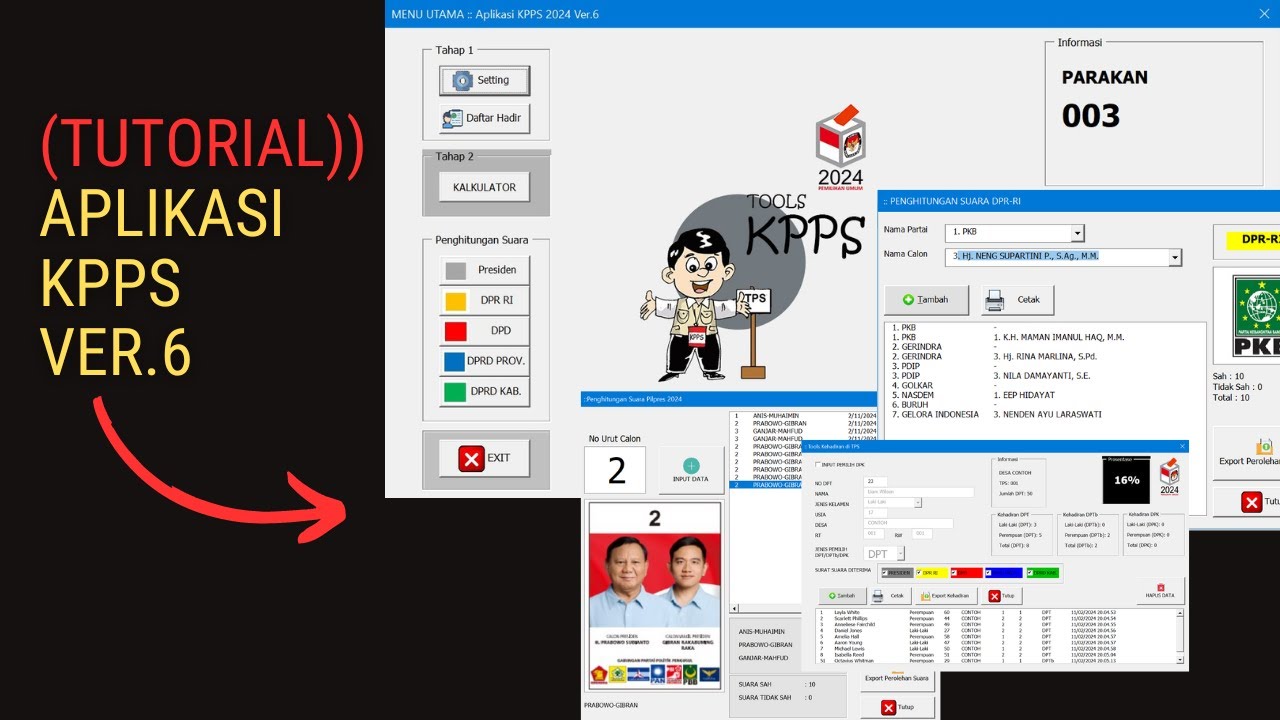 Aplikasi Penghitungan Suara di KPPS Ver. 6 Pemilu 2024 - YouTube