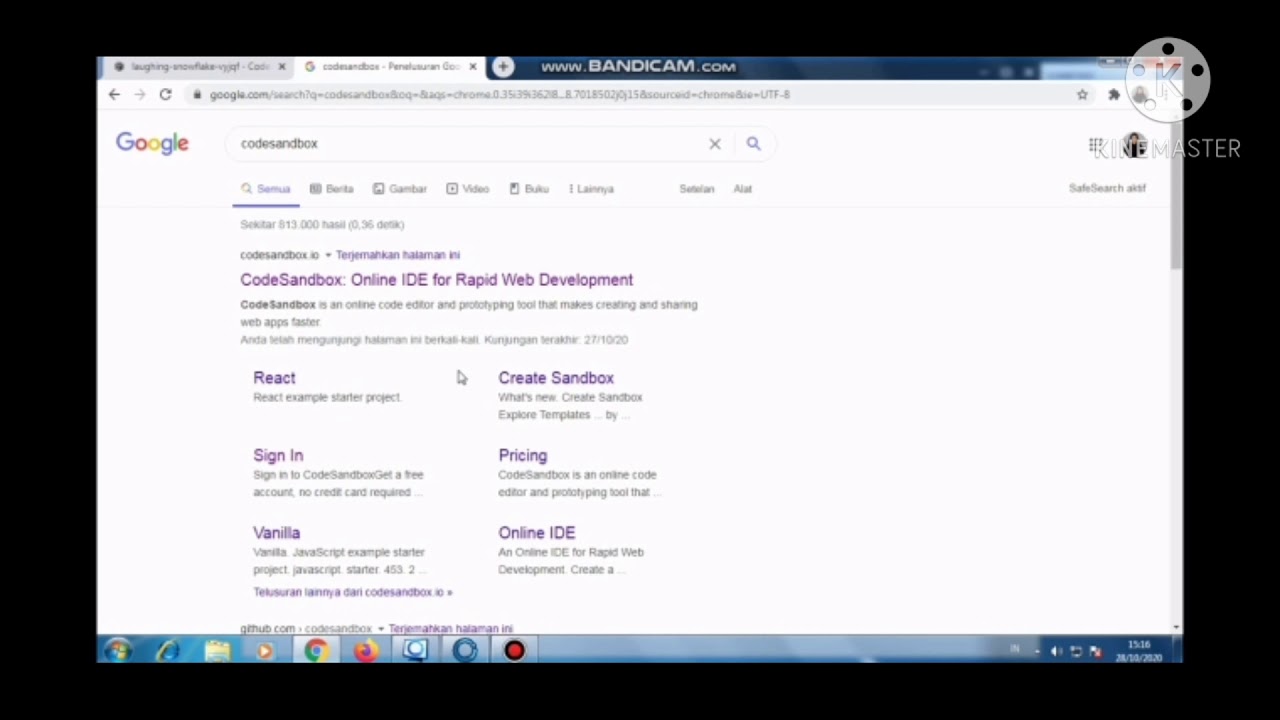 Review Codesandbox Tutorial Pengolahan Input - YouTube
