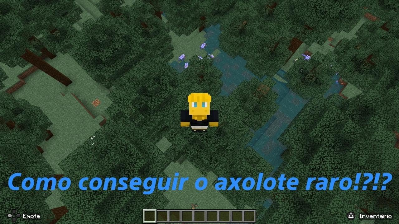 Como conseguir o axolote raro!?!? - YouTube