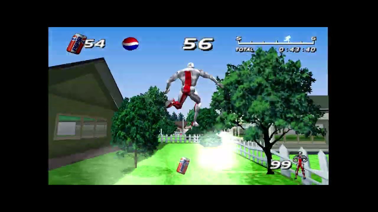 [ps1] Pepsiman expert mode playthrough with cheat - YouTube