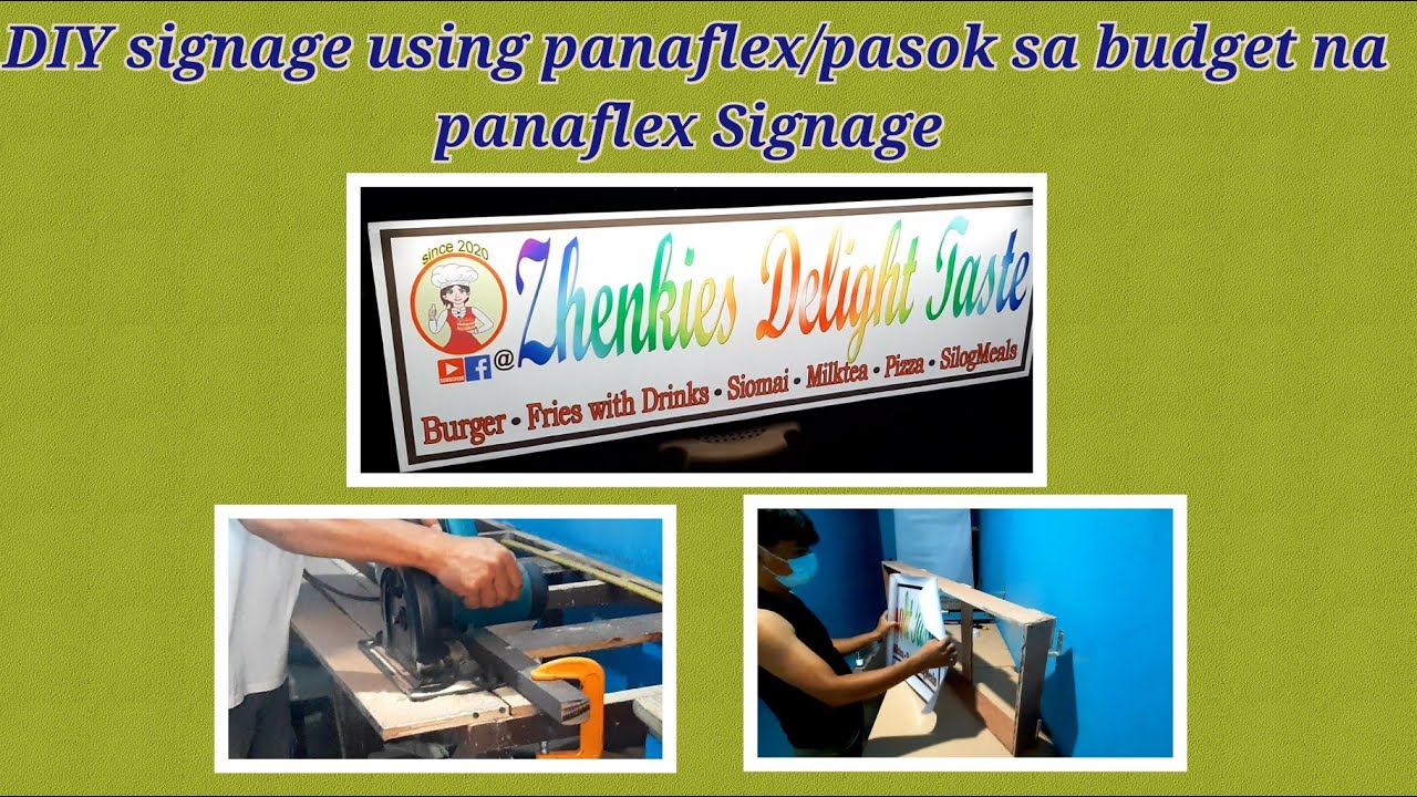 DIY Signage using panaflex/ low budget Signage making - YouTube