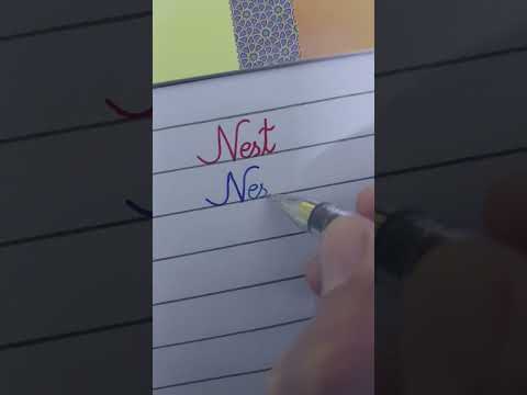 Colourful Calligraphy Word "Nest" on Fine Paper by Wisdom Media - YouTube