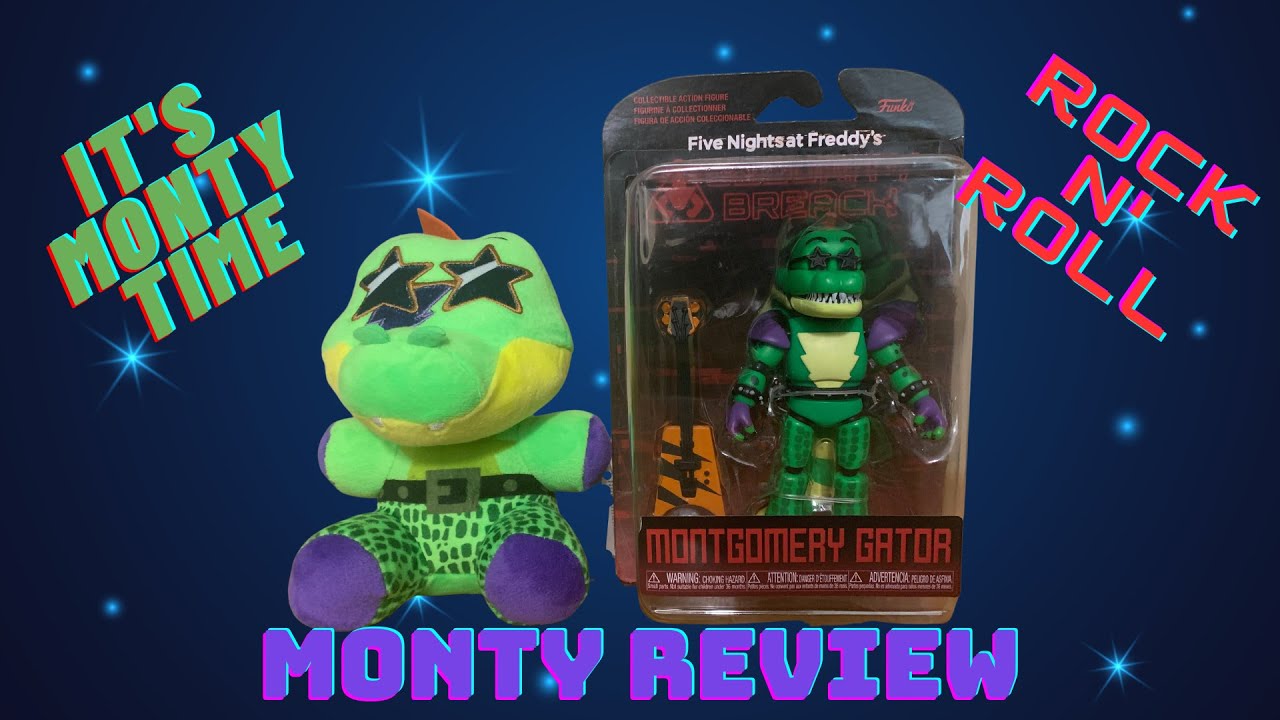 Fnaf: Monty action figure and plushie review - YouTube