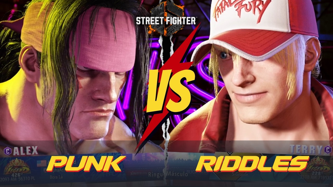 SF6 PUNK (Alex) vs RIDDLES (Terry Bogard) 👊 Ranked Match - High Level ...