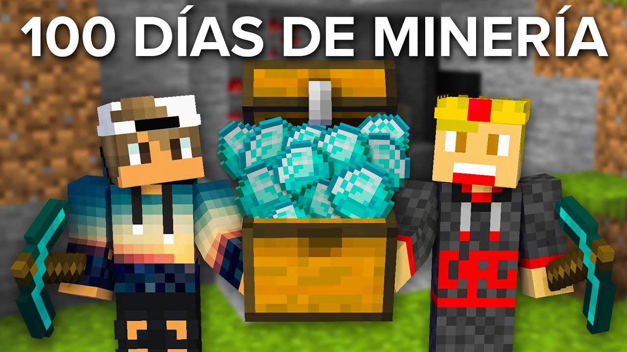 100 DÍAS Con La Mejor Estrategia Para Minar Diamantes... - YouTube