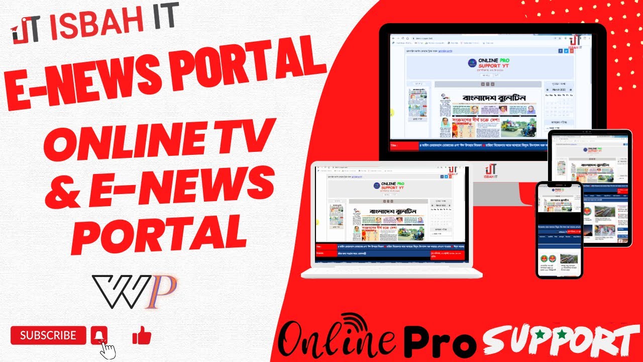 Online eNews Portal with Live TV and Streaming Server #wordpress # ...