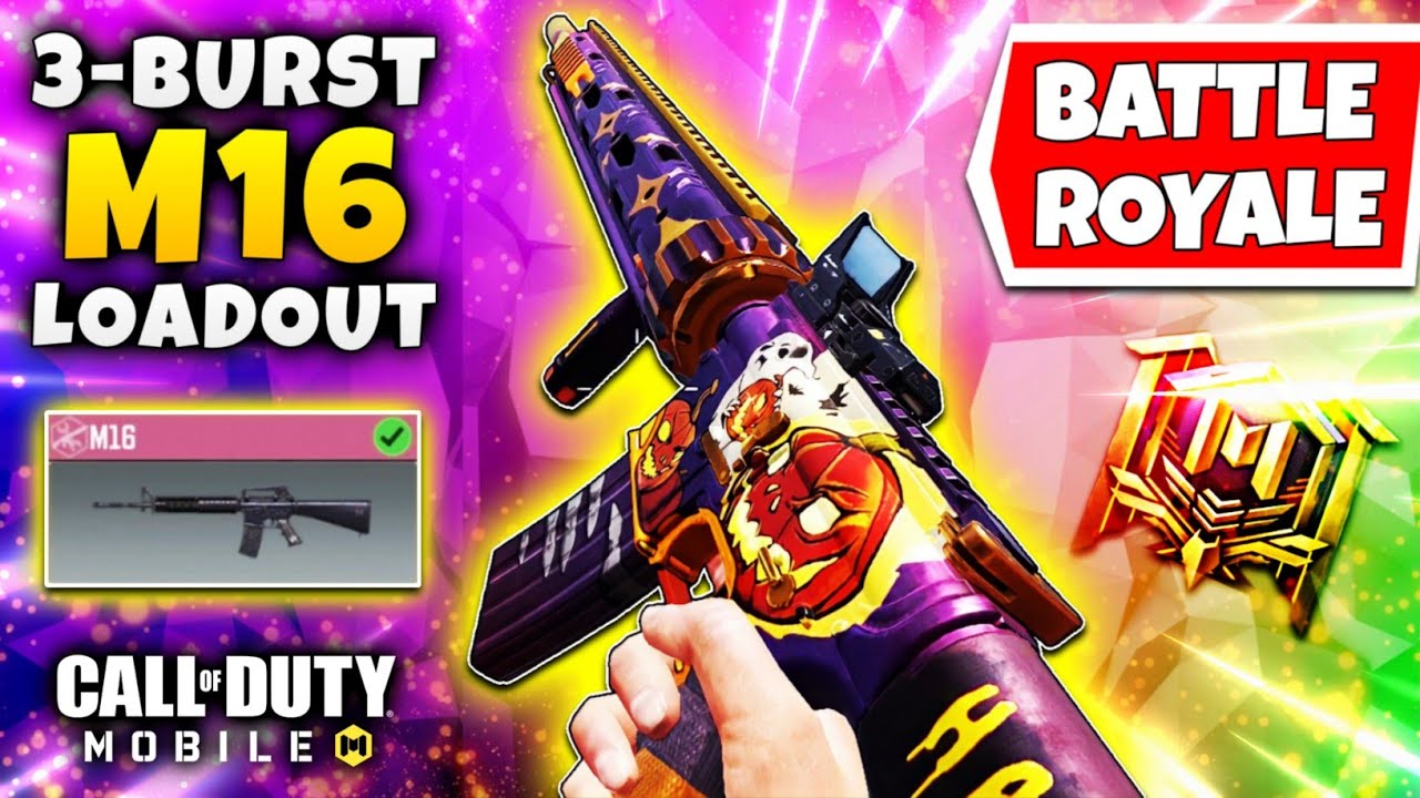 This INSANE M16 LOADOUT Can *3 Burst* Enemies In BATTLE ROYALE | Call ...
