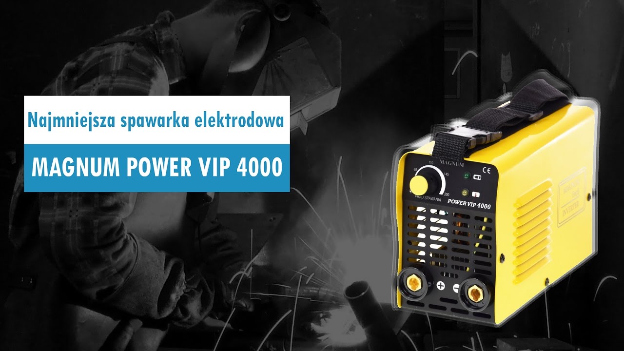 MAGNUM Power Vip 4000 Najmniejsze spawarka elektrodowa - YouTube