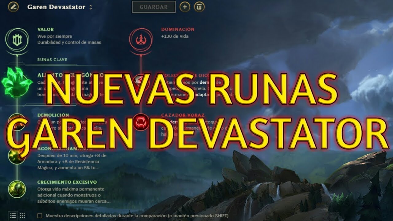 League of Legends | Probando las nuevas Runas [Garen TOP] - YouTube