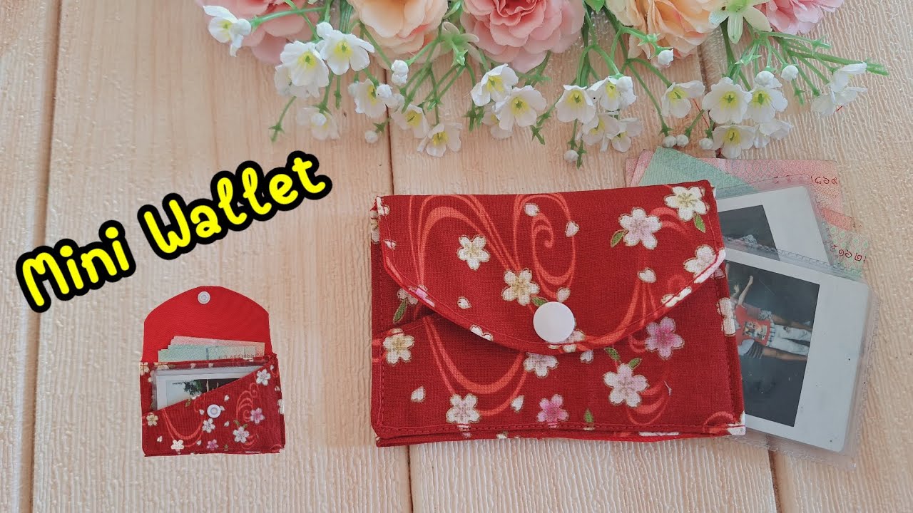 DIY Mini Wallet. How to sew mini wallet. Simple mini wallet. Sewing ...